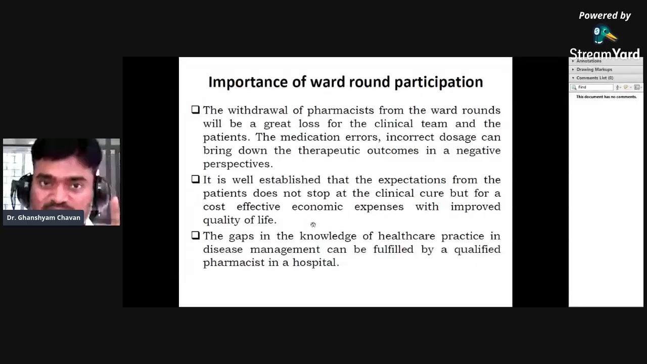 Clinical Pharmacist Ward Round Participation Ppt at John Mccloud blog