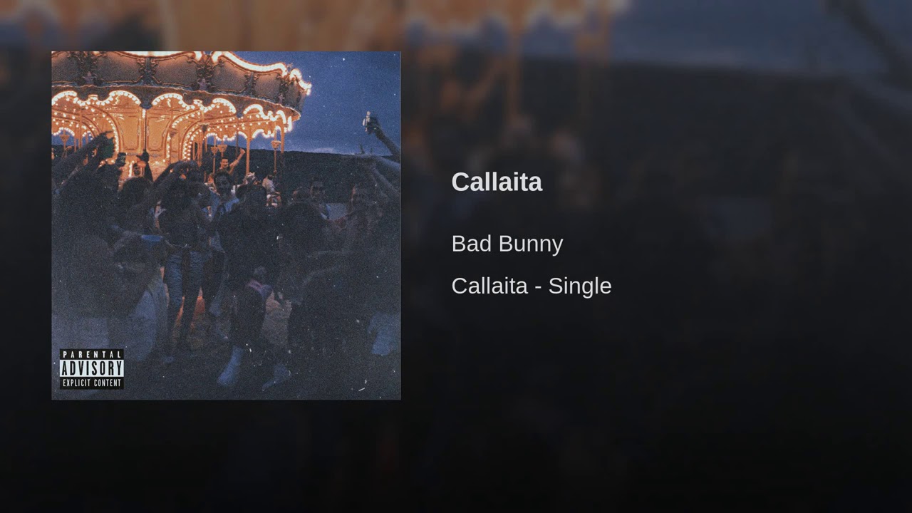 Callaita Bad Bunny & Tainy (Audio Oficcial) - YouTube