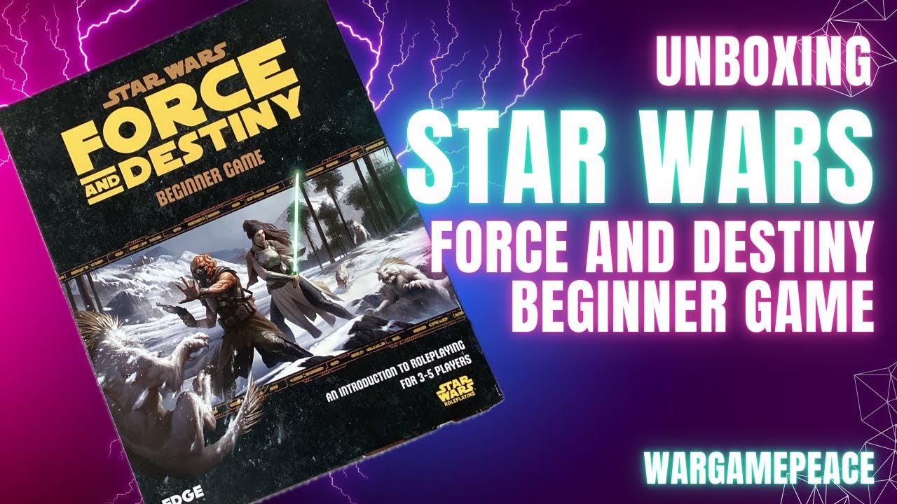 Unboxing Star Wars: Force and Destiny Beginner Game RPG - YouTube