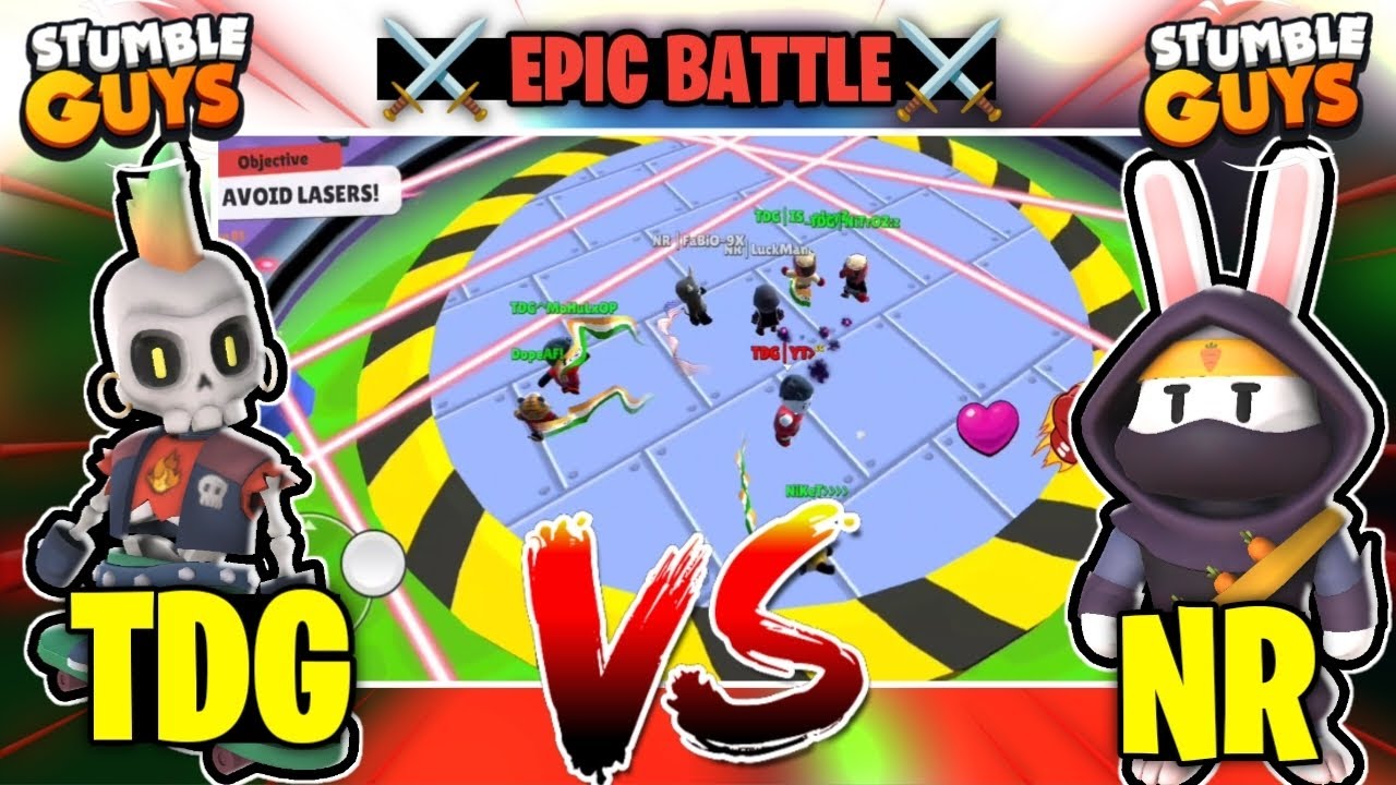 😈TDG vs NR 😈 Epic Clan War Battle | Stumble Guys Gameplay ( Hindi ...