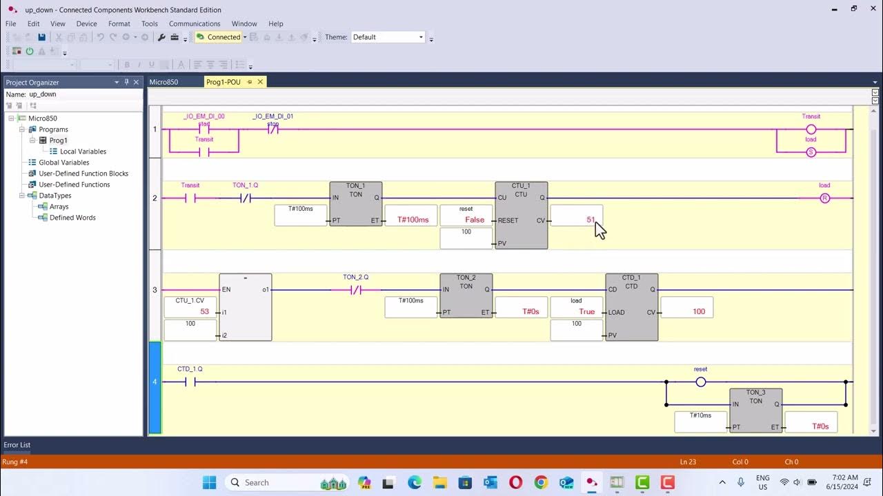 How To Use Counters(CTU and CTD) In CCW - YouTube