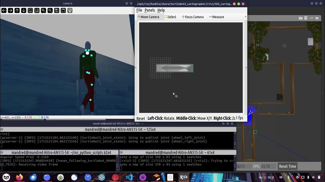 ROS2- TurtleBot3 Human Based Cartography Concept - YouTube