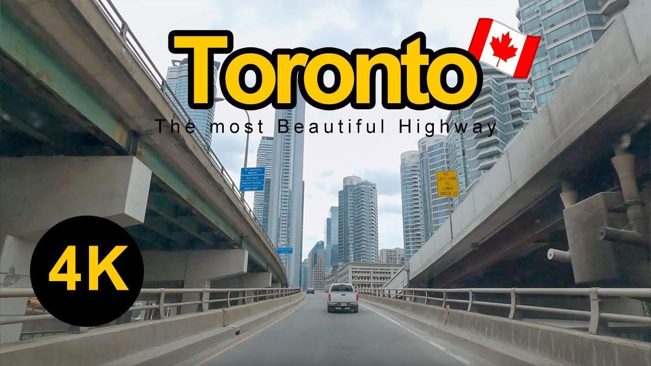TORONTO'S MOST BEAUTIFUL HIGHWAY GARDINER EXPRESSWAY | DRIVING TOUR IN ...