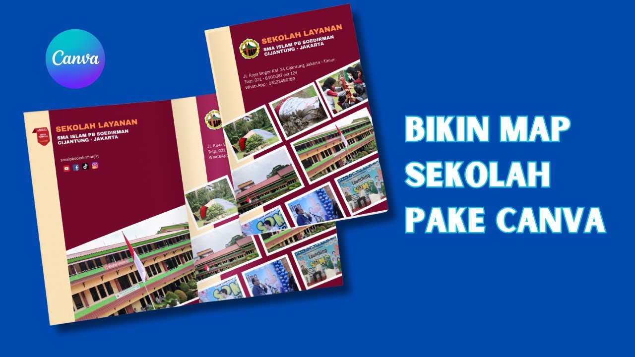 Cara membuat Desain Map Sekolah dengan Canva - YouTube