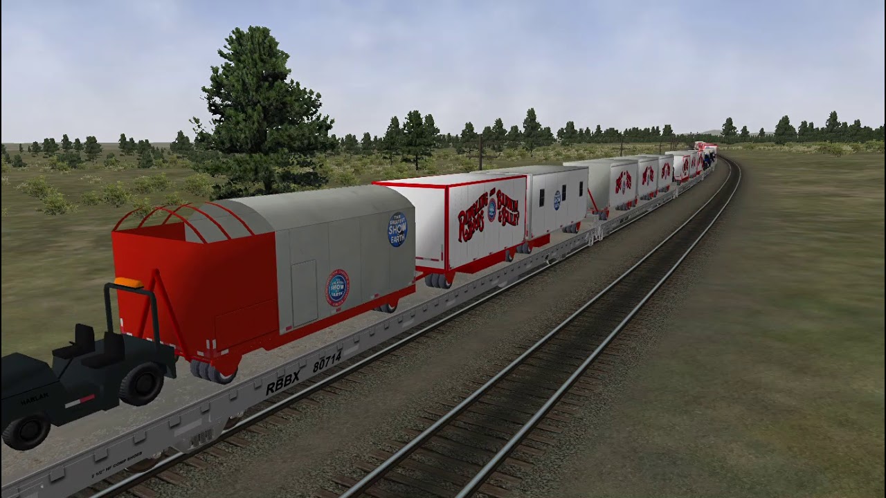 YOUNGBLOOD RXR SYSTEM RBBX CIRCUS 🎪 TRAIN ON ATSF SELIGMAN ROUTE -OPEN ...