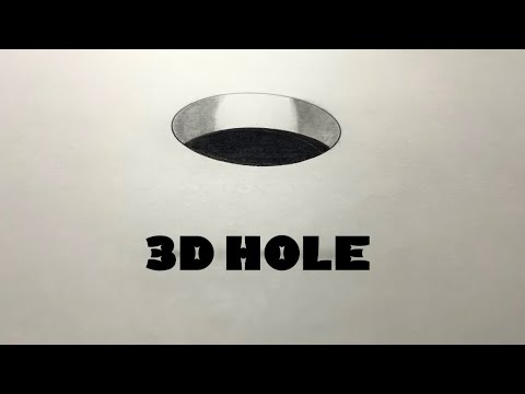 Very Easy!! How To Draw 3D Hole Illusion - 3D Trick Art On Paper | 3D ...