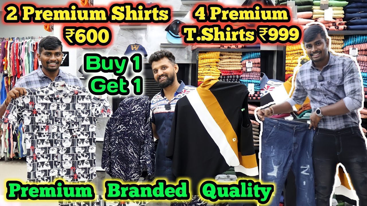 2 Premium Shirts ₹600|4 T.Shirts ₹999|Cheap & Best Premium Mens Wear ...