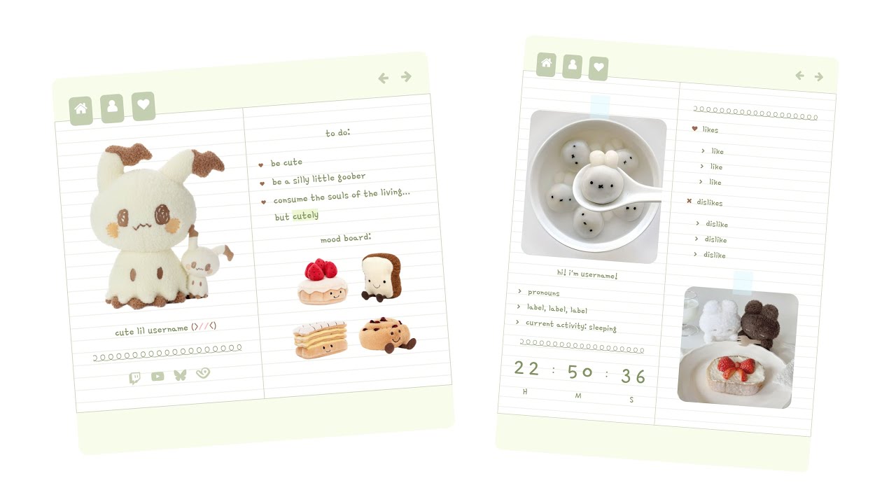 Notebook Website Carrd Template Design [ Showcase ] - YouTube
