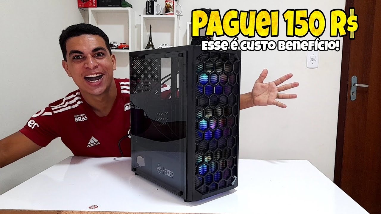 Meu novo Gabinete Gamer! Mancer Hexer Mid-tower, por 150 R$😍 - YouTube