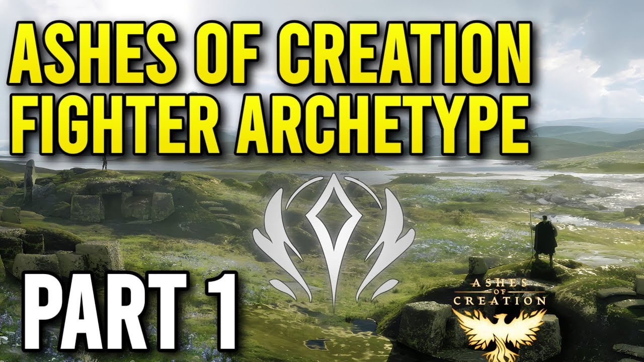 First Look: Ashes of Creation Fighter Archetype Alpha 2 Gameplay Part 1 ...