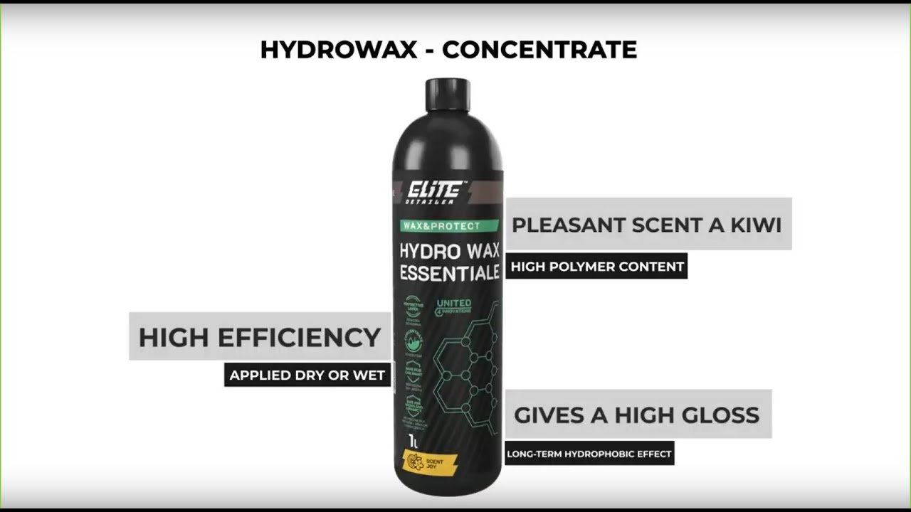 Hydro Wax Essentiale - a synthetic hydro wax from Elite Detailer - YouTube