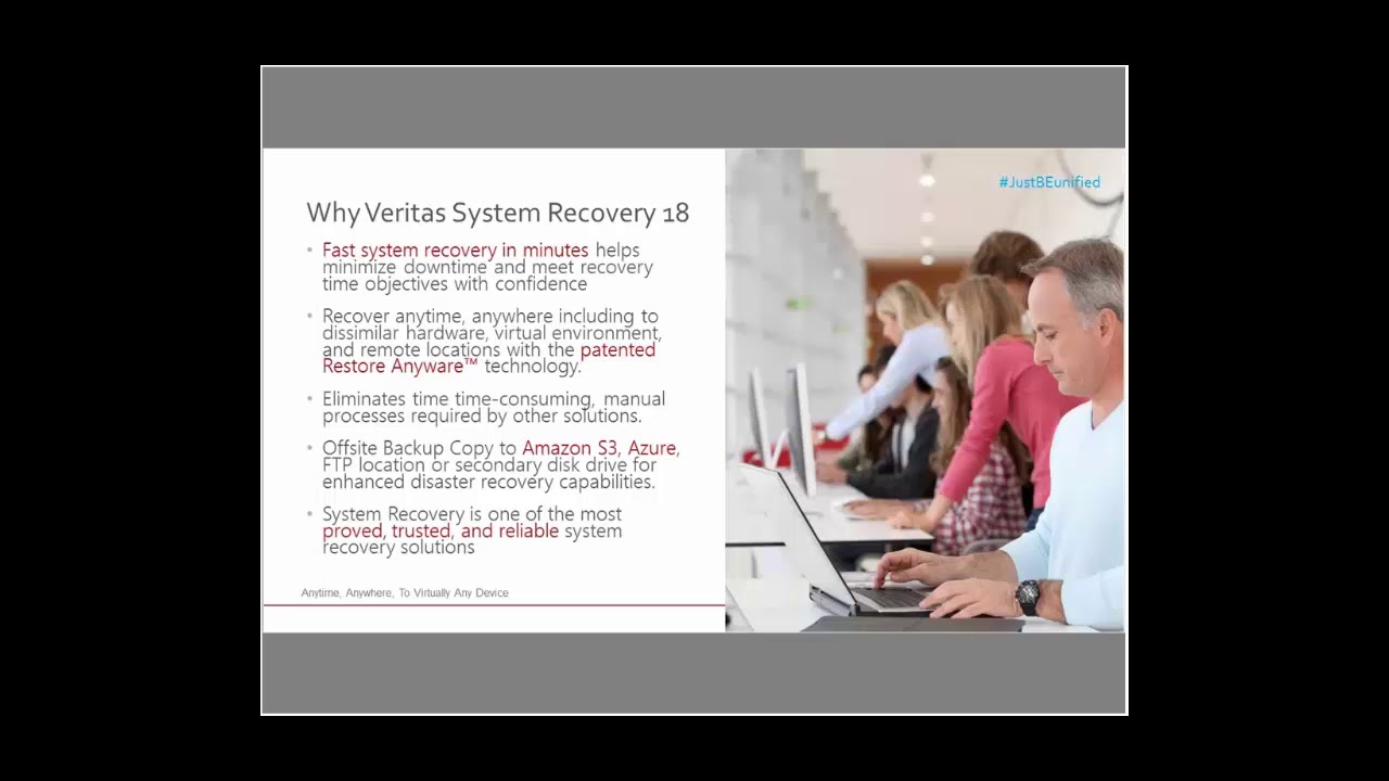 Veritas System Recovery 18 Launch Webcast - English - YouTube