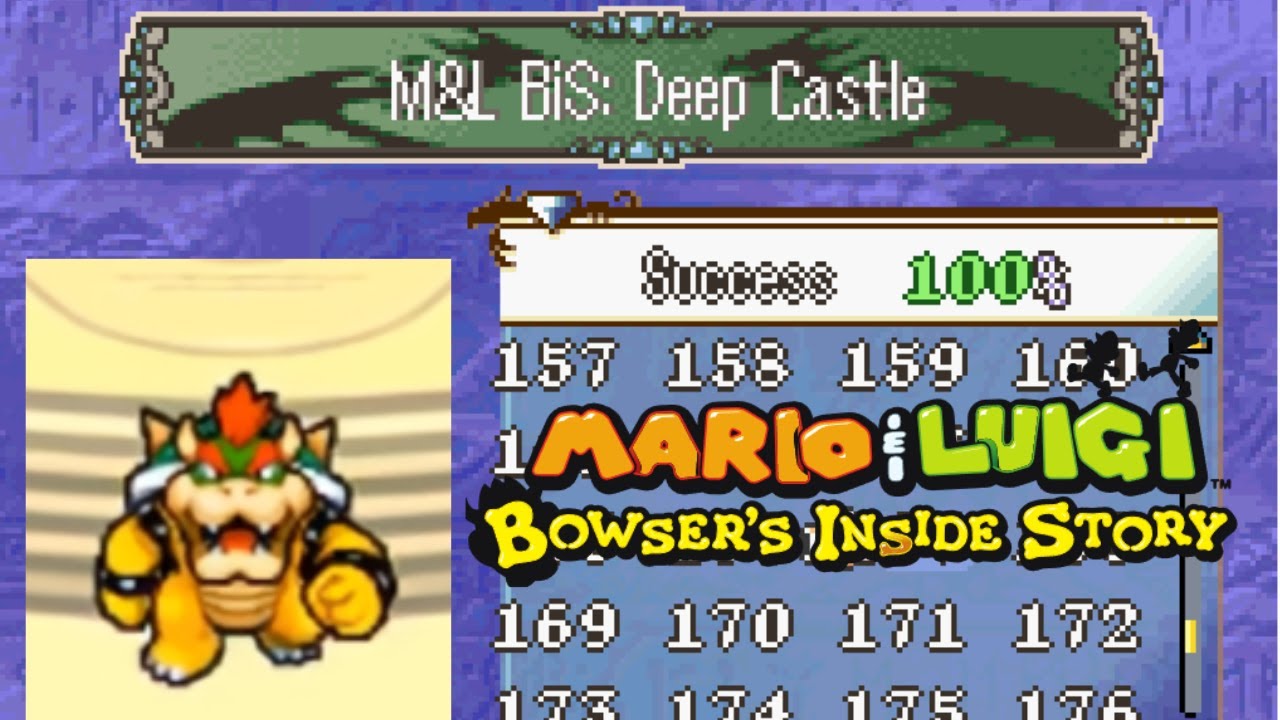 FEGBA: Mario & Luigi Bowser's Inside Story - Deep Castle - YouTube