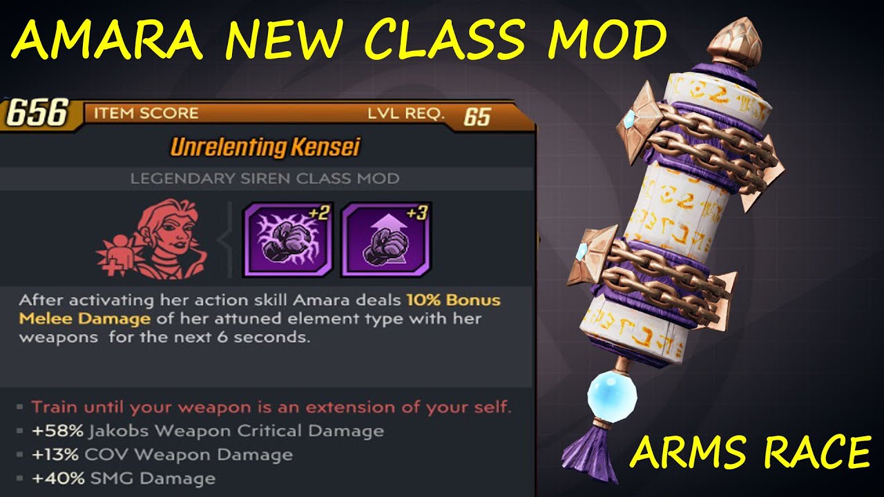 BL3 - LVL 65 - Unrelenting KENSEI +58% Jacobs Weapon Dmg +13% Weapon ...