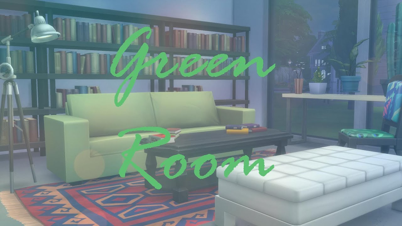 The Sims 4 /Room Build - Green Room - YouTube