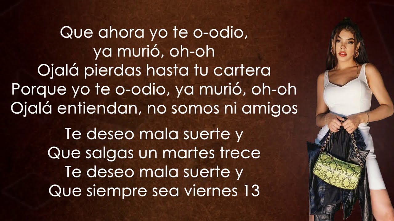Kenia Os - Te Odio (Letra/Lyrics) - YouTube Music