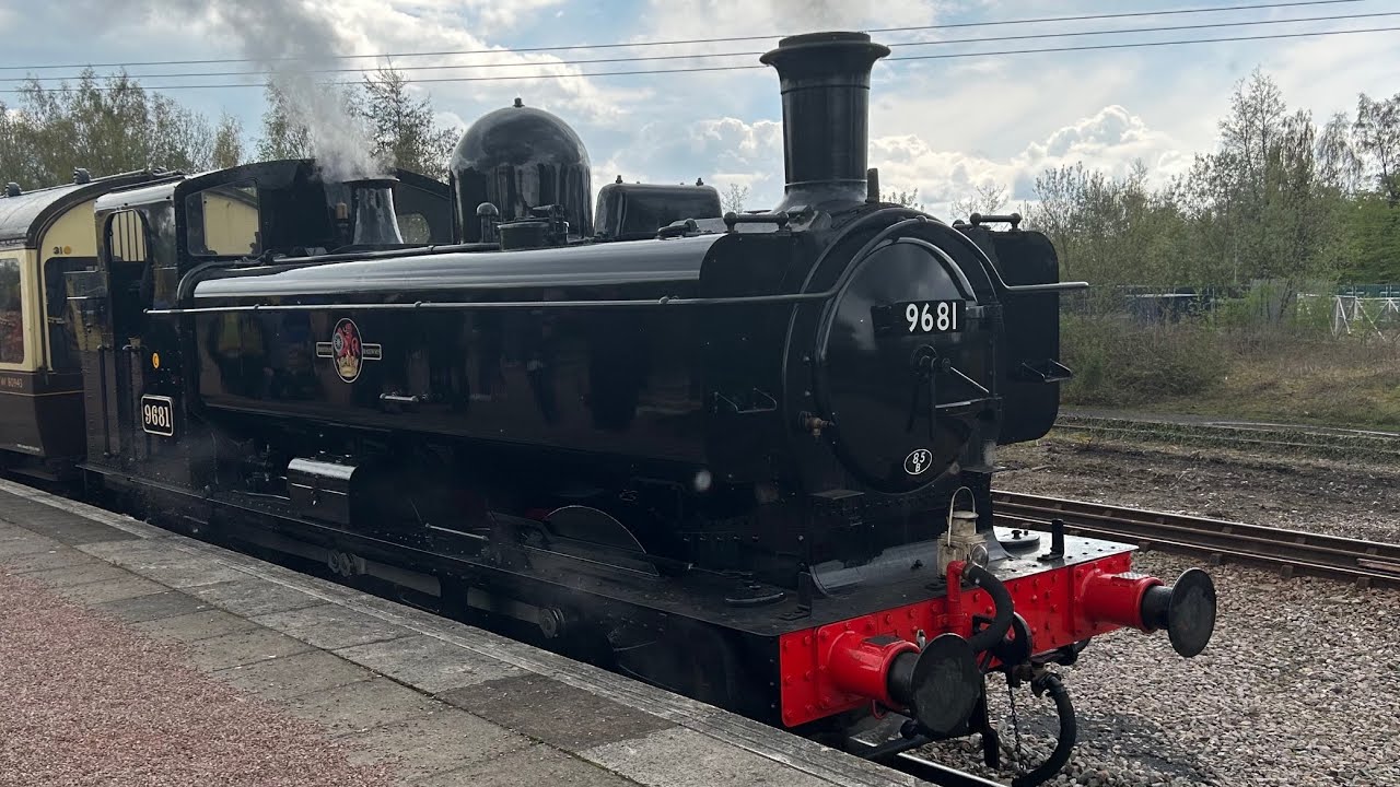 BR PANNIER TANK 9681. Full Ride along (part 1) Dean Forest Railway. 23 ...