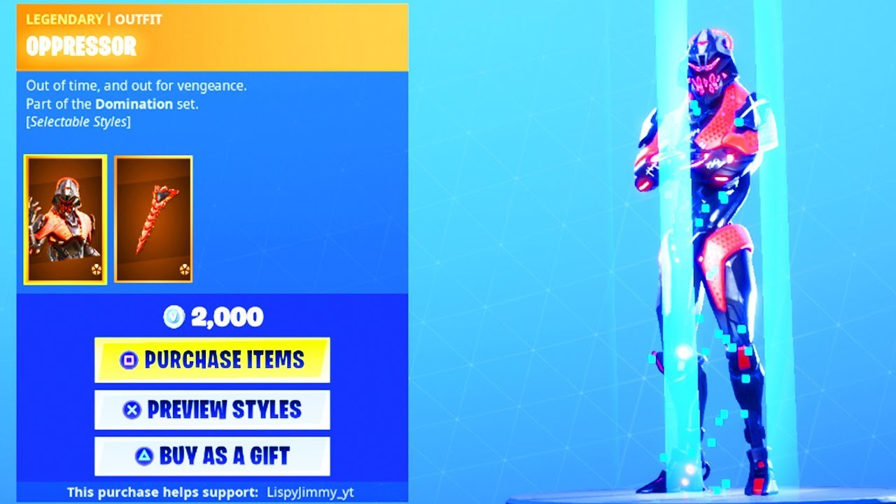 FORTNITE ITEM SHOP *NEW* OPPRESSOR SKIN! August 17th, 2019 (FORTNITE ...