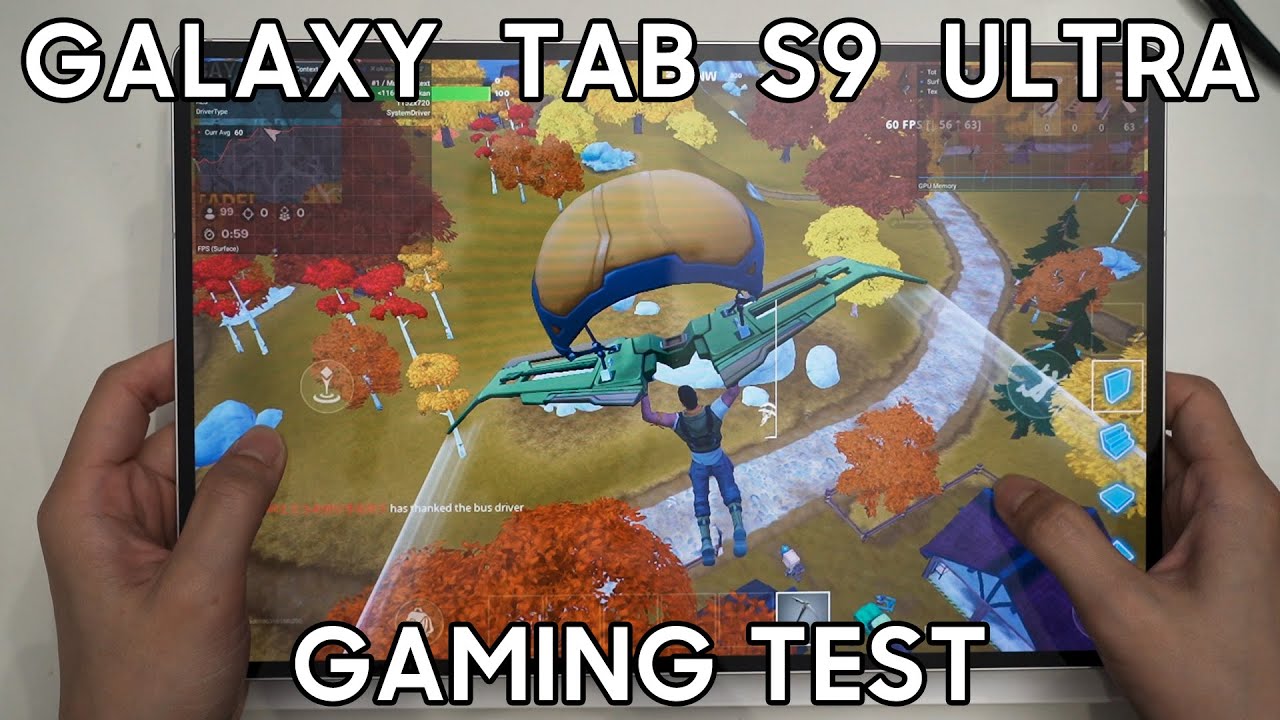 Gaming test - Samsung Galaxy Tab S9 Ultra with Snapdragon 8 Gen 2 - YouTube
