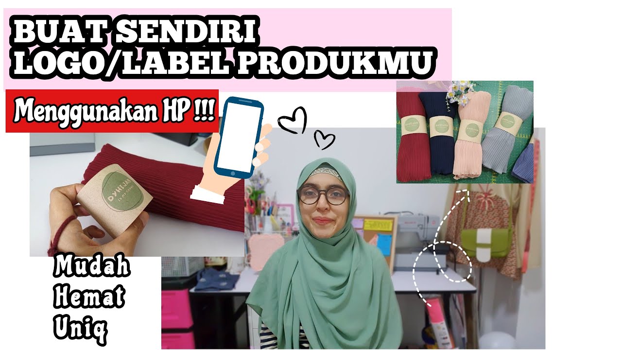 BUAT LOGO/LABEL PRODUK SENDIRI /HEMAT MUDAH UNIQ /DIY LABELS AT HOME ...
