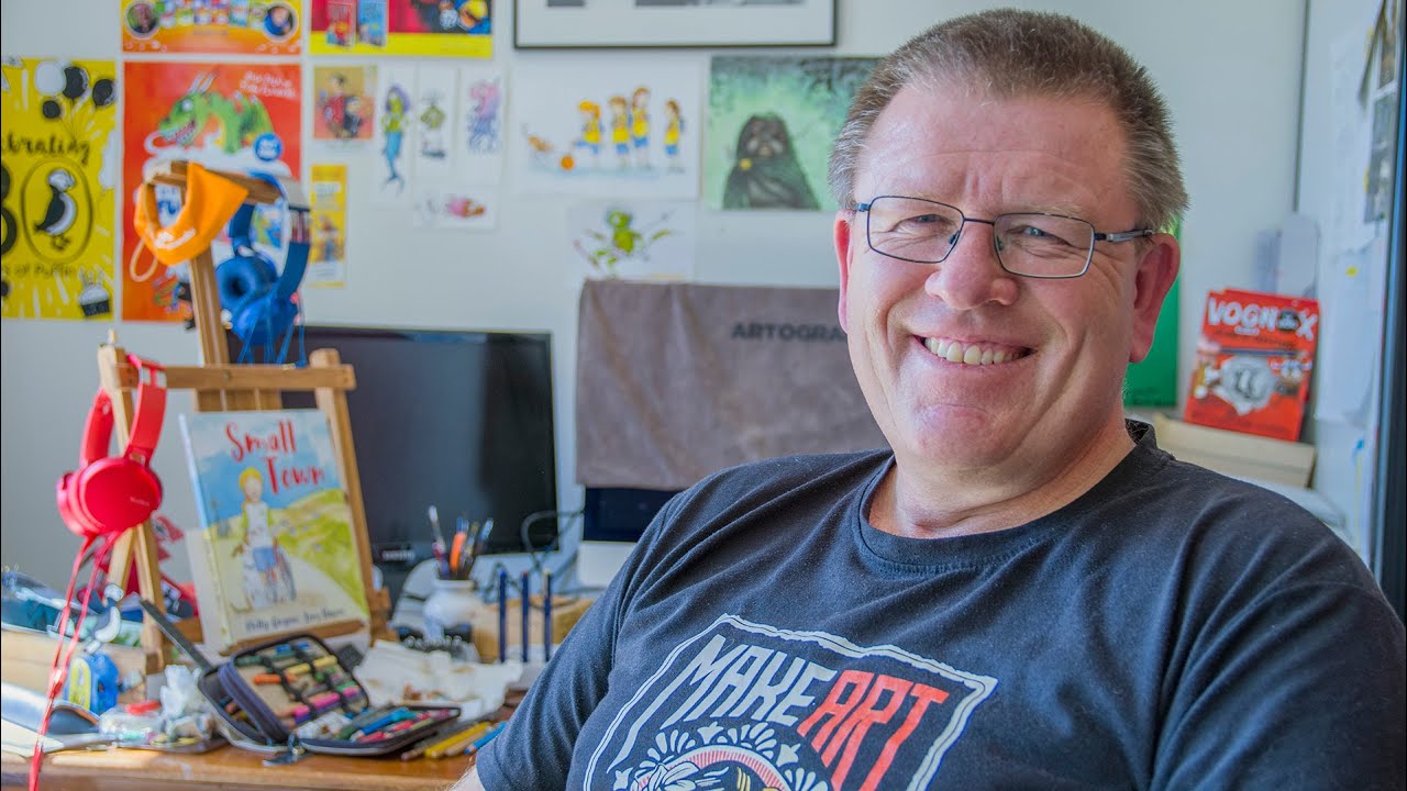 Tony Flowers: illustrating with watercolour - YouTube