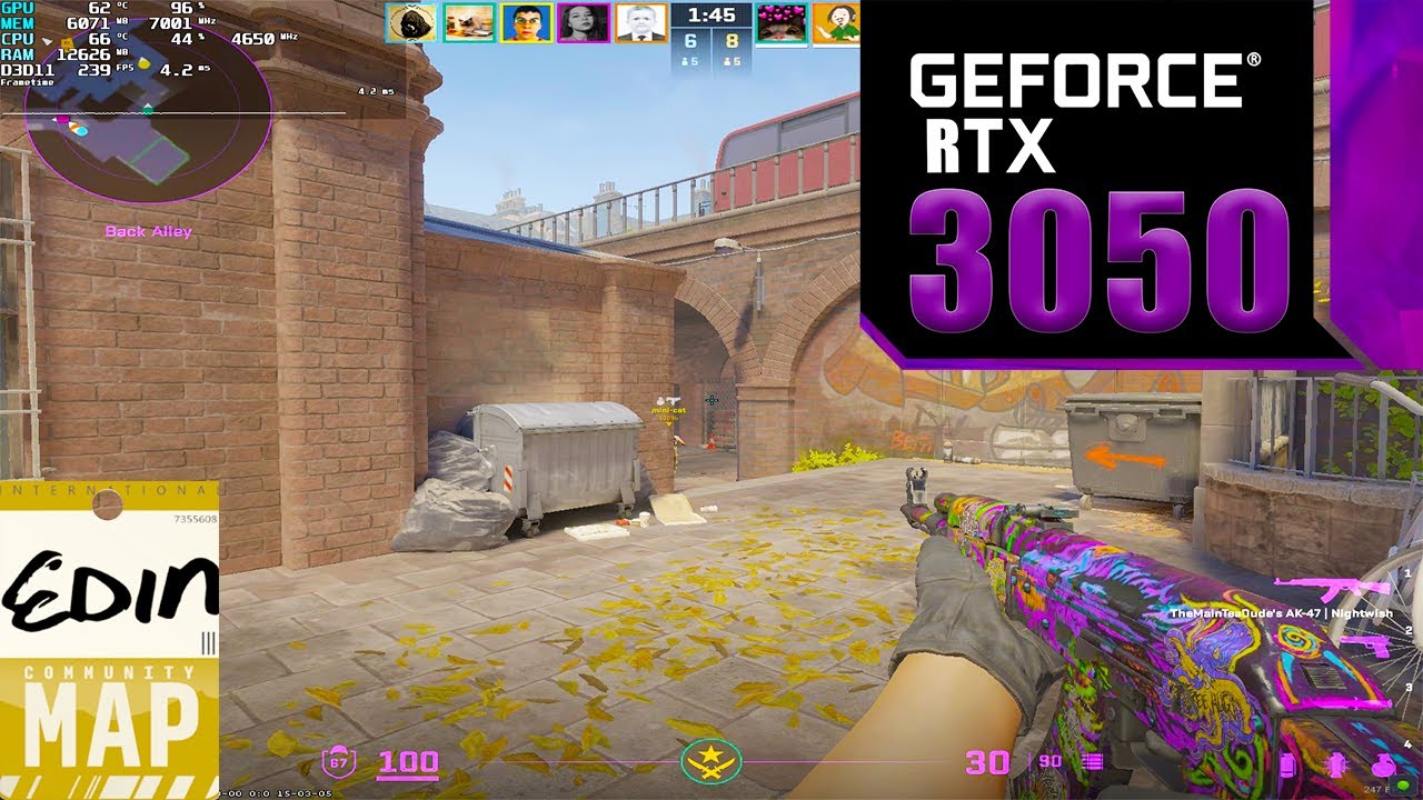 Counter-Strike 2 Edin : ON RTX 3050 + Ryzen 5 5600X - YouTube