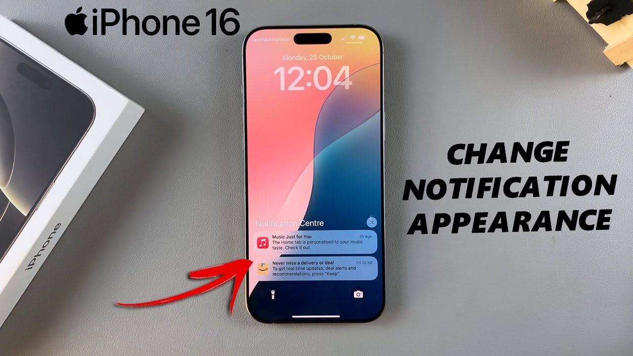 How To Change Notification Appearance On iPhone 16 / 16 Pro - YouTube