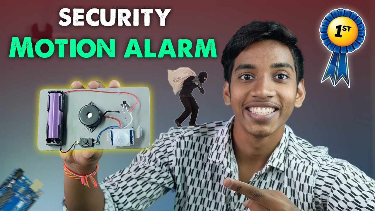 Science Day Best Project | How To Make Motion Security Alarm | Telugu ...