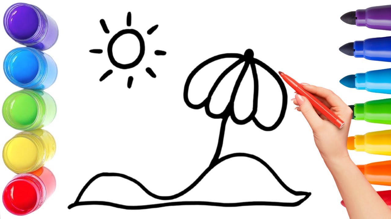 How To Draw cute Iceland EASY Drawing, Painting & Coloring For Kids and ...