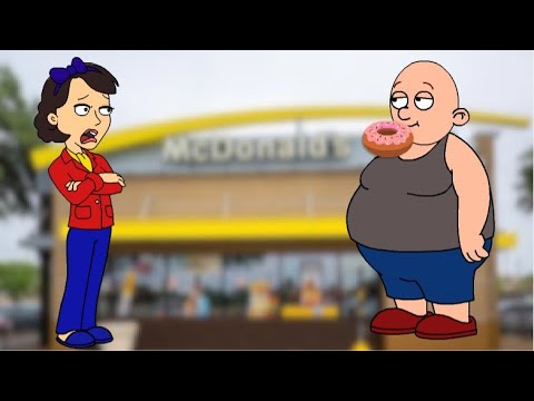 Classic Caillou gets Fat at MacDonalds - YouTube
