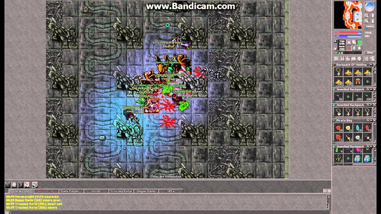 tibia banuta team hunt ek ms rp - YouTube