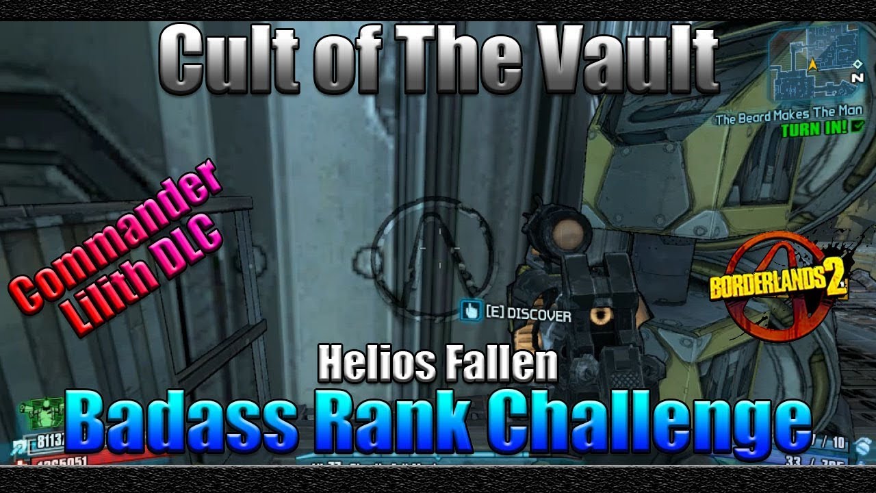 Borderlands 2 | Cult of the Vault | Helios Fallen | Badass Rank ...