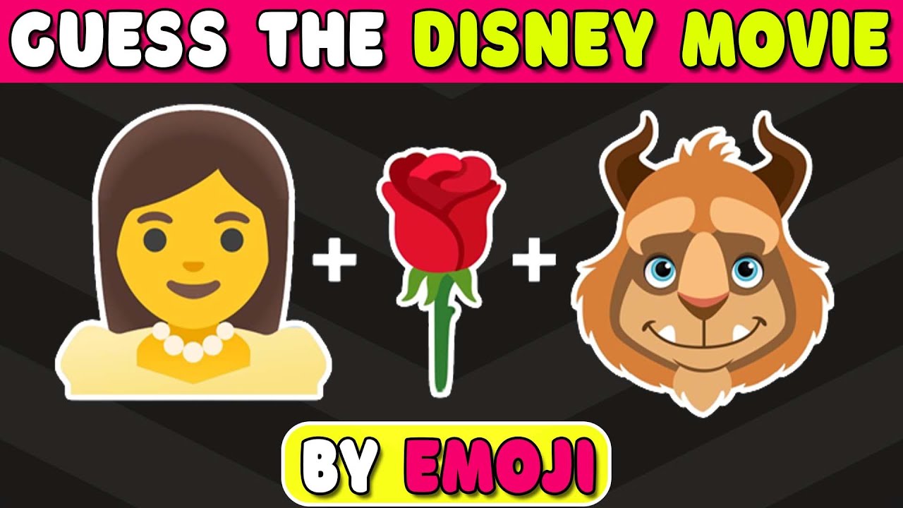 Guess The Disney Movie By Emoji 👩🌹👹| 99.9 % fail | Disney Emoji Quiz ...
