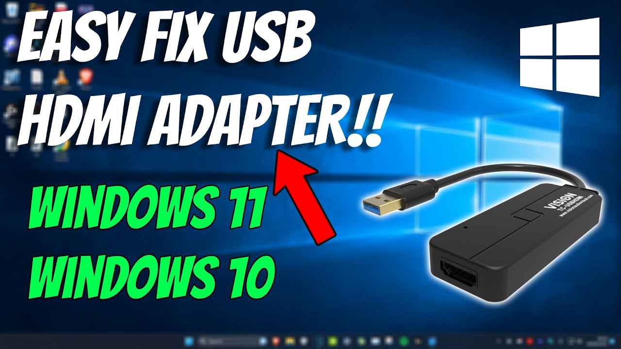 How To Fix USB to HDMI Adapter Not Working in Windows - YouTube