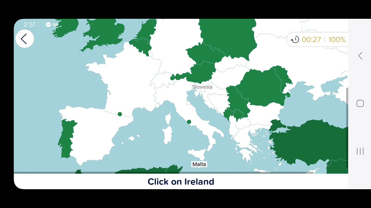 Seterra Mobile - Europe Countries in 43 seconds - YouTube