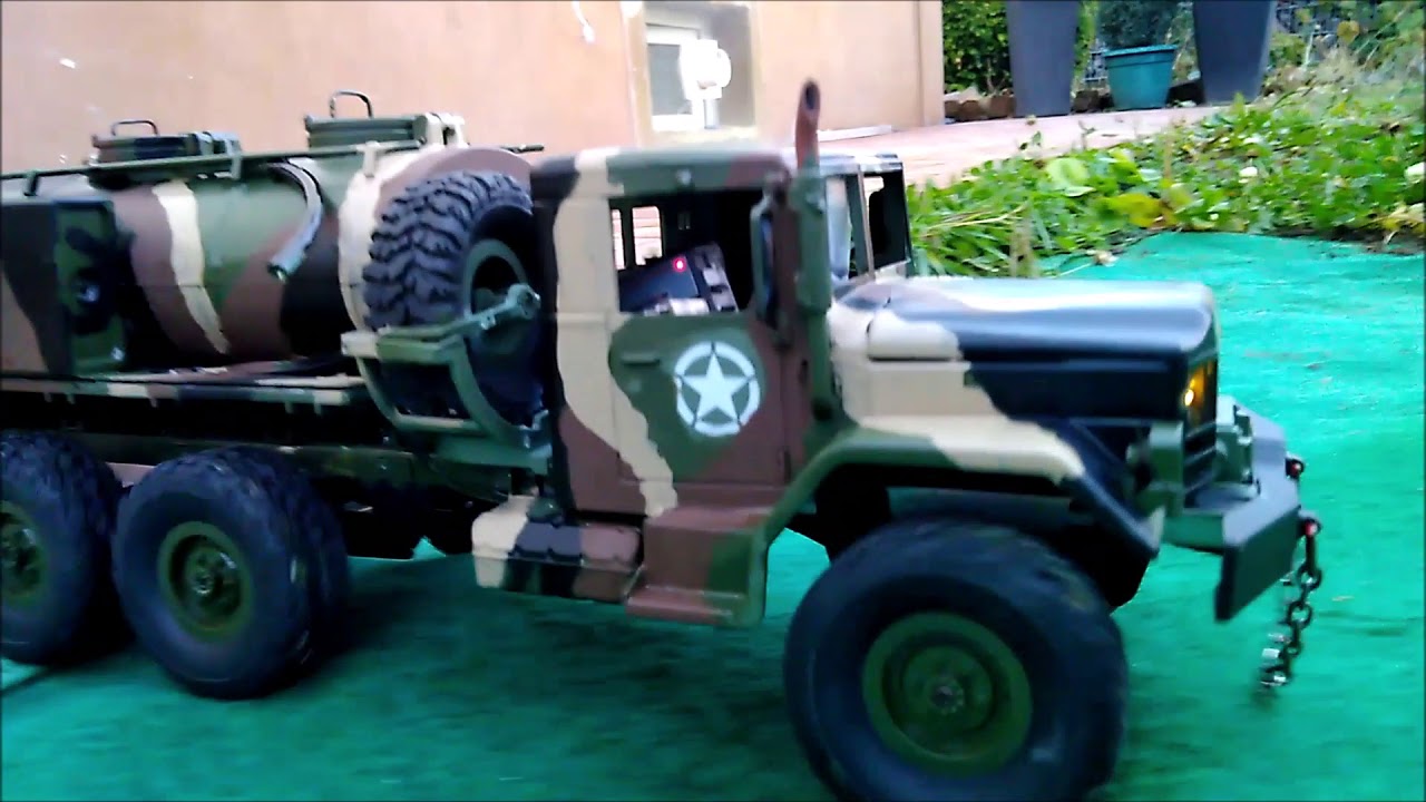 WPL WPL B16 tank truck conversion preview - YouTube
