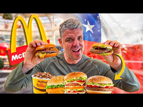 ASÍ ES UN MCDONALDS EN CHILE 🍔🥑 | HASTA LAS HAMBURGUESAS TIENEN PALTA! “AGUACATE” 🇨🇱