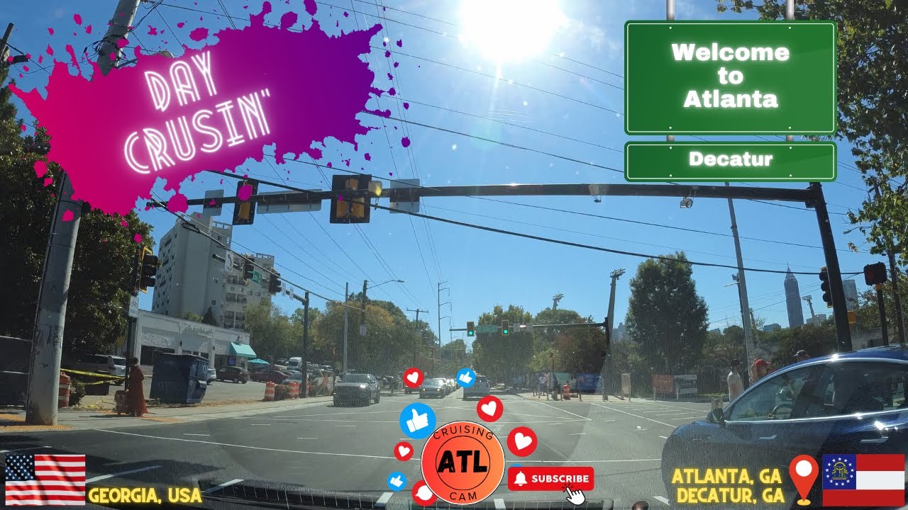 Atlanta - Decatur #dashcam #travel #blog #atlantageorgia #georgia #fyp ...