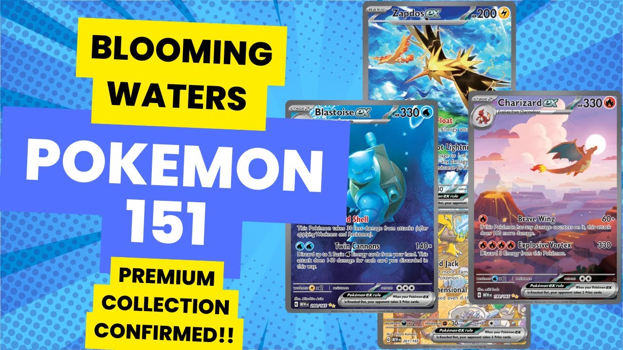 NEW Pokémon 151 Premium Collection 'Blooming Waters' CONFIRMED! - YouTube