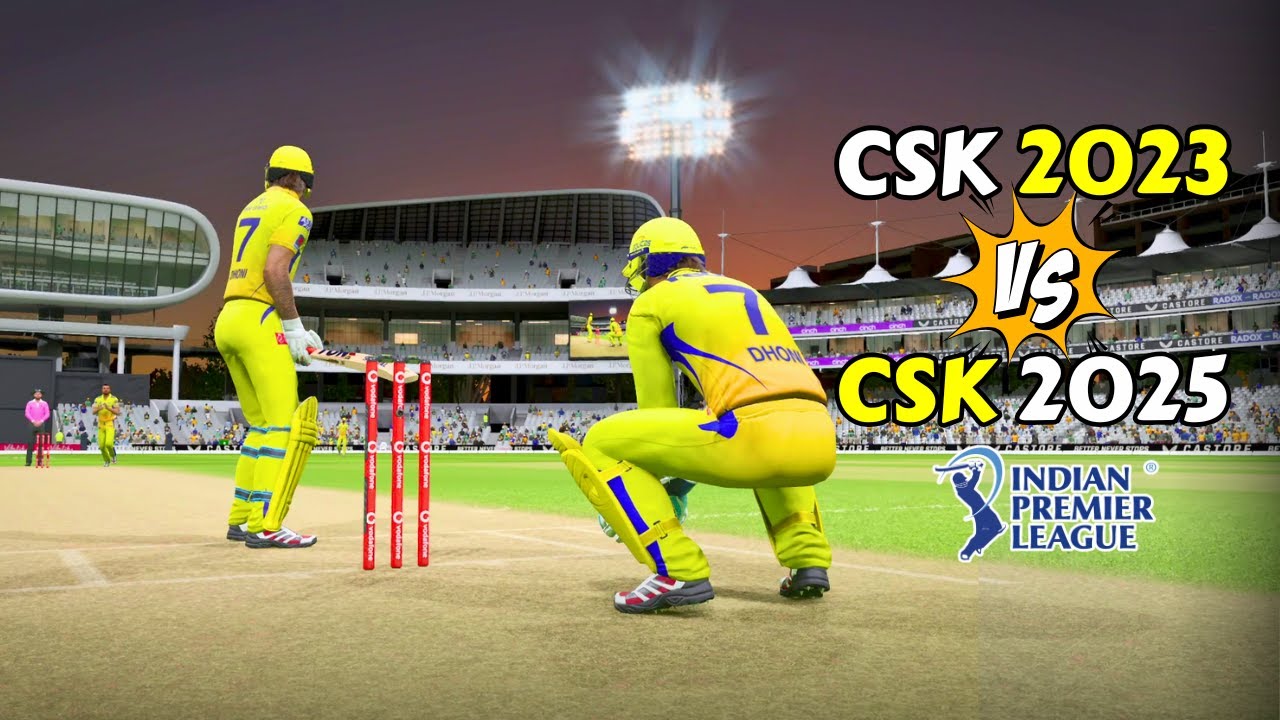 ⭐CSK 2023 VS CSK 2025 - Which Is Best? | Nail biting Thriller Match ...