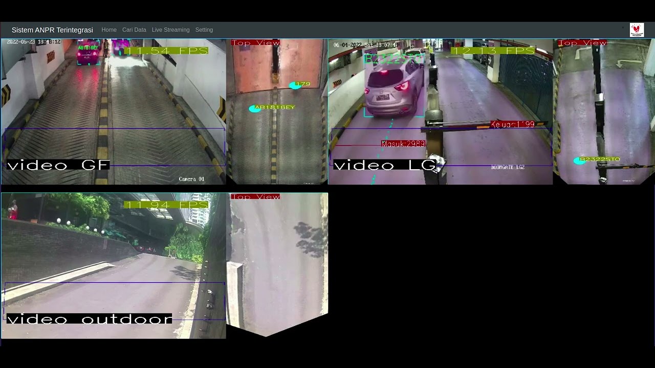 ANPR Multi Camera Tracking + 2D top view - YouTube