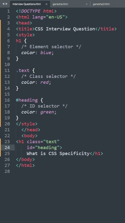 Css Specificity Shorts Css Interview Interviewquestions Coding Frontenddevelopment Css3