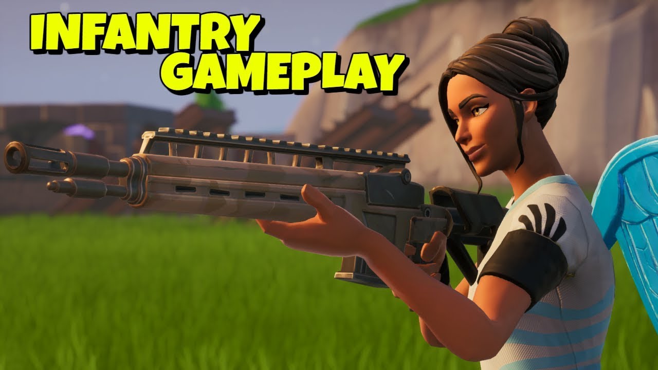 NEW LEGENDARY INFANTRY RIFLE Gameplay in Fortnite - YouTube