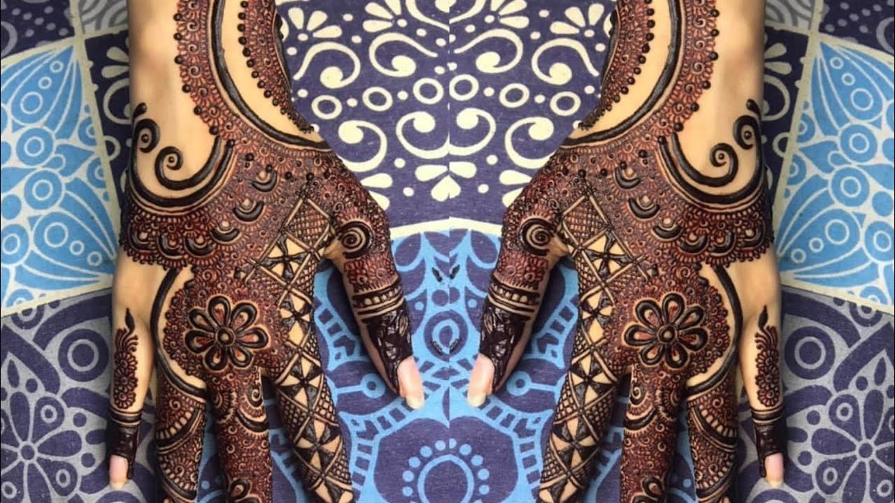 Cut Work Bareek Mehndi Design || Eid Easy Mehndi Art || Simple And ...