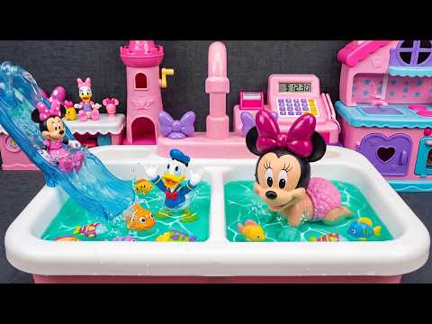 [65 minute video] Satisfying unboxing of the Mickey Mouse and Friends Bathtub Playset | Toy Review