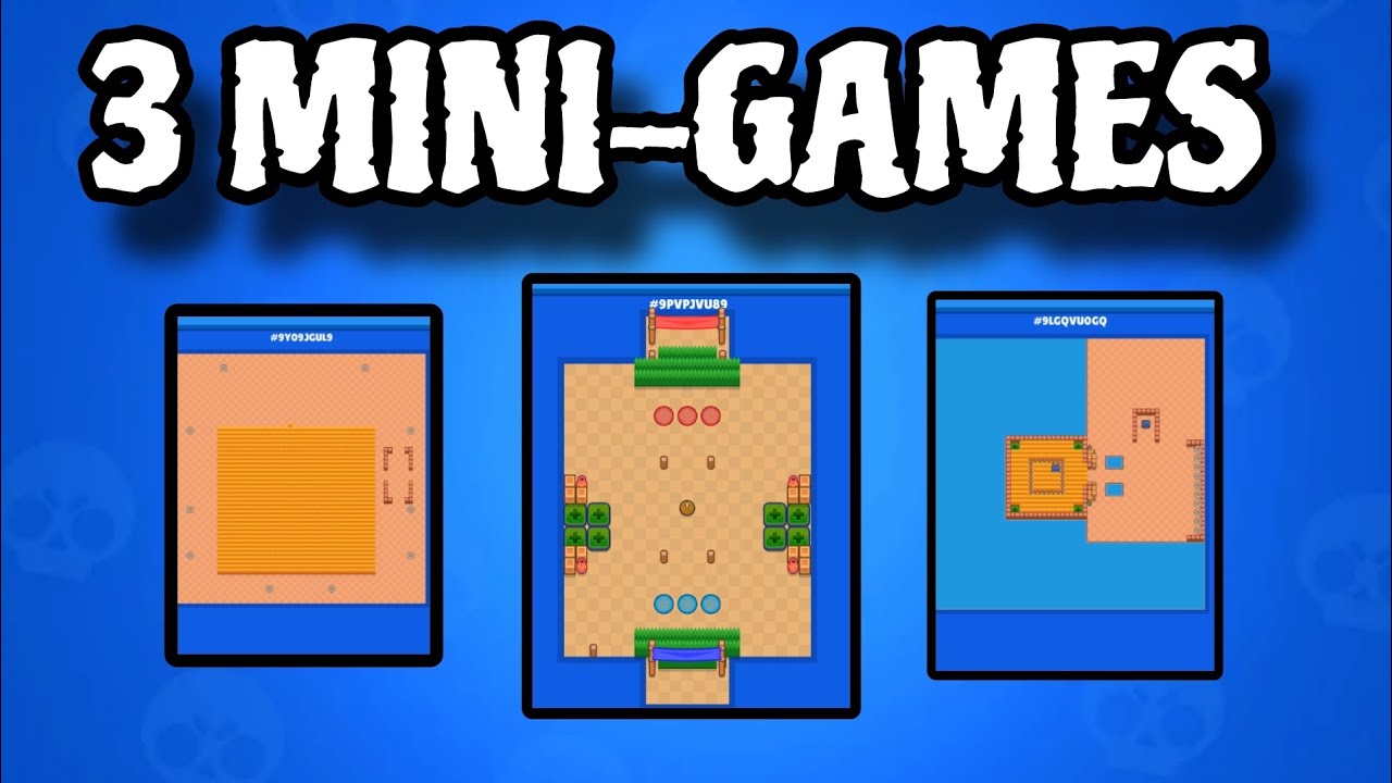 3 MINI-GAMES PRA VC JOGAR COM SEUS AMIGOS | BRAWL STARS - YouTube