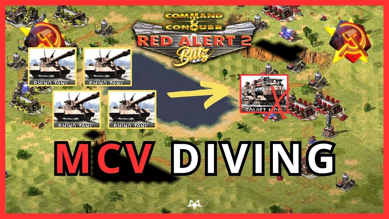 💥 JUST DIVE ON THE MCV - RED ALERT 2 BLITZ - How to win a better player ...