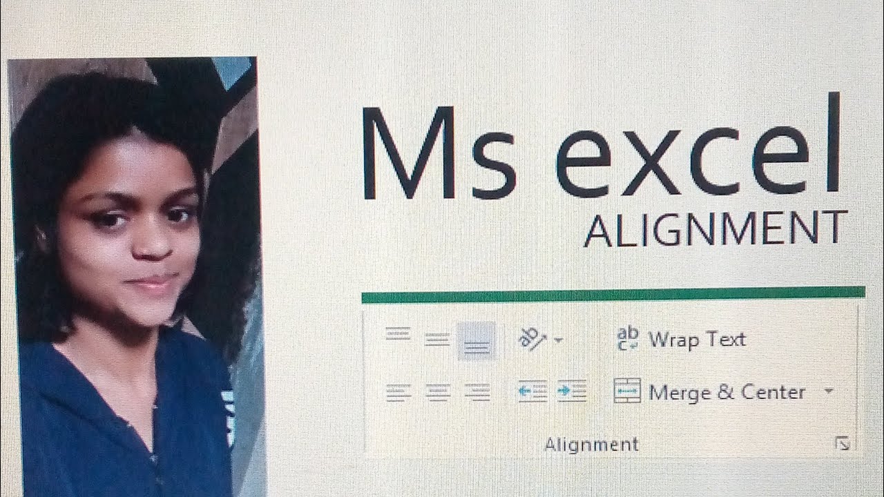 alignment option in Ms Excel - YouTube
