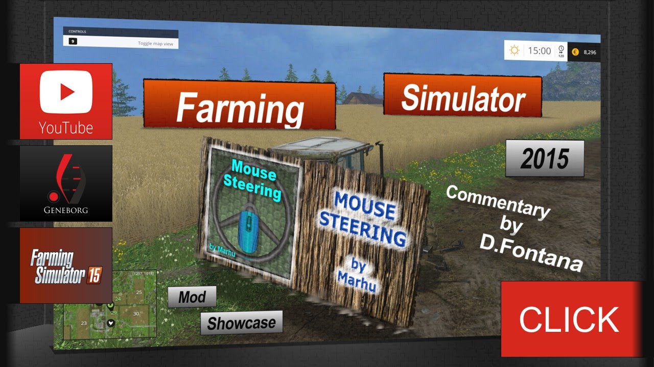 FS15 Mod Showcase - Mouse Steering [eng] - YouTube