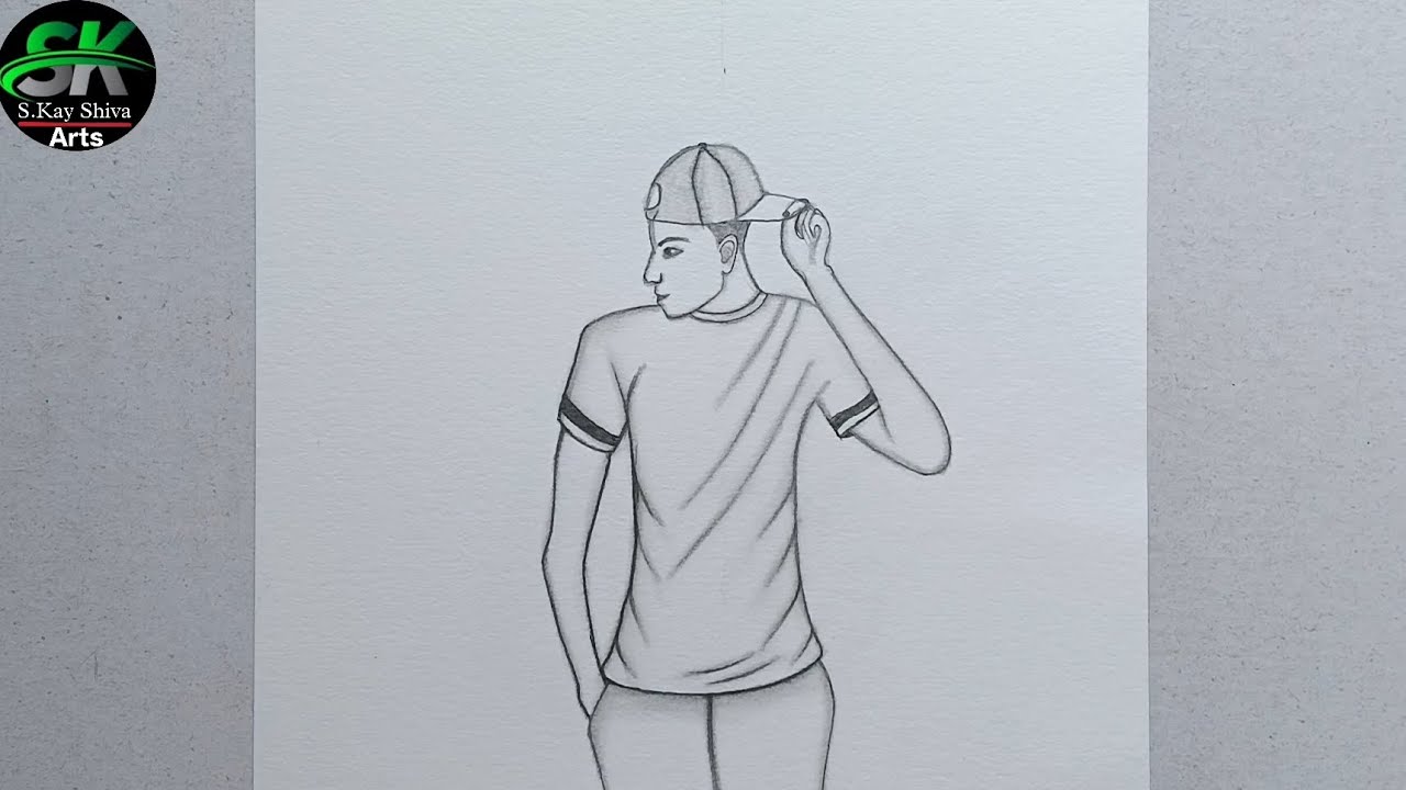 how to draw a boy step by step for beginners@Brshort532 - YouTube